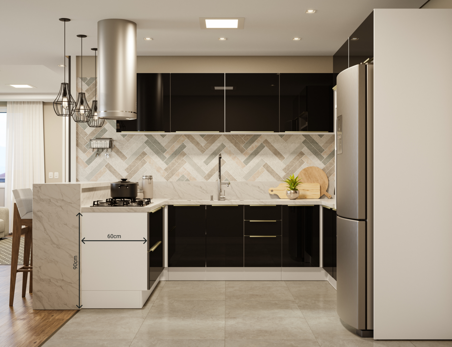 Medidas de pia de cozinha: como escolher o melhor layout? | Madesa